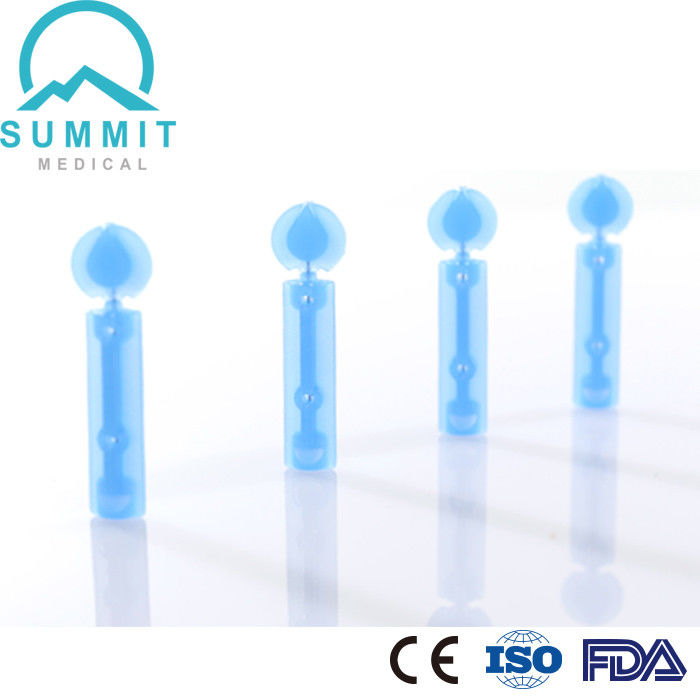 Sterile Twist Blood Lancet For Blood Sugar Test Disposable Multi Colored