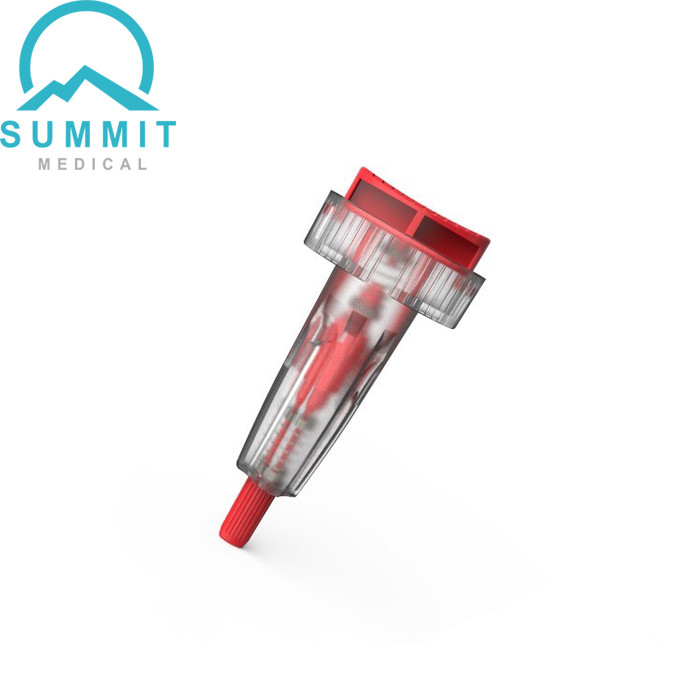 Top Button Safety Blood Lancet With Color Coding For Easier Identification