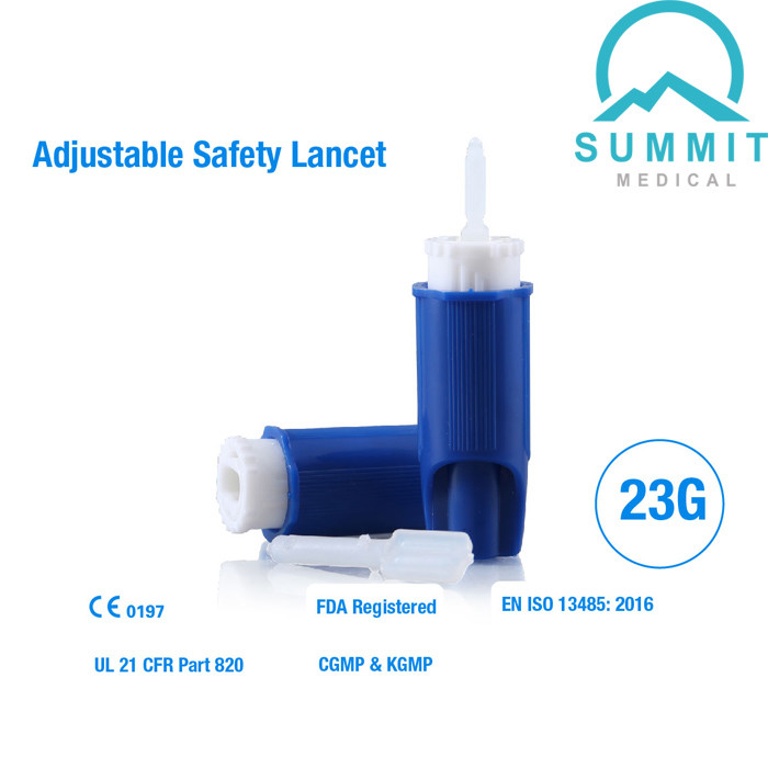 Adjustable Safety Lancet 23G Similar to Roche Accu-Chek Safe-T-Pro Plus ...