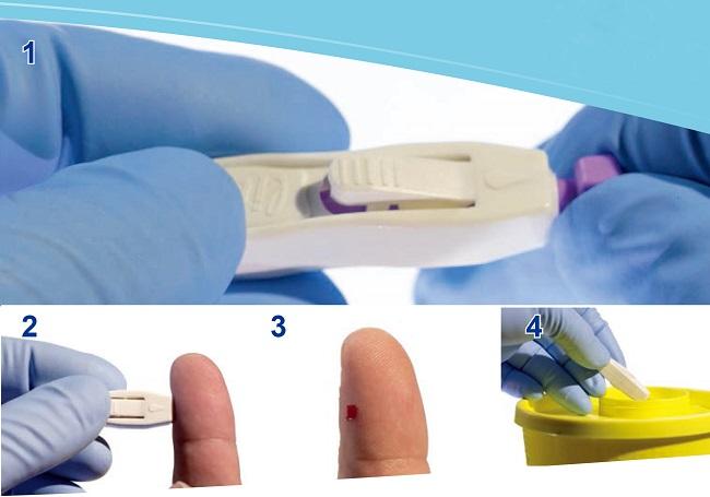 Sterile Push Button Safety Lancets 18G 21G 23G 26G 28G 30G for Blood ...