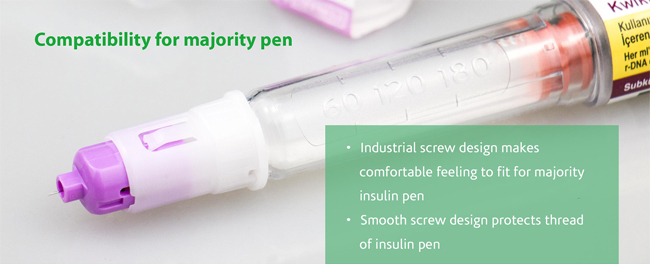 Safety Insulin Pen Needles with Visible Injection and Automatic Locked ...