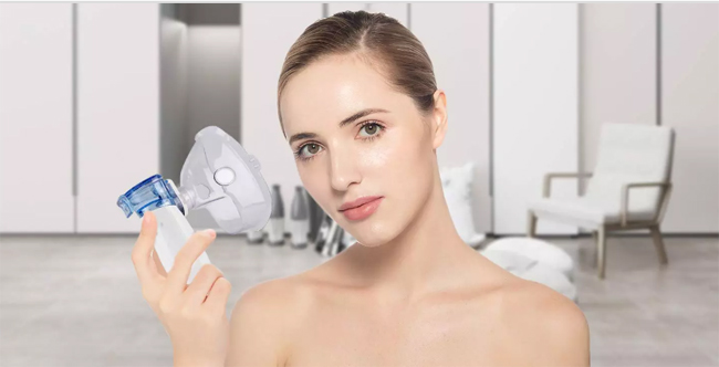 Home Use Portable Mesh Nebulizers , Green Ultrasonic Nebulizer Asthma ...