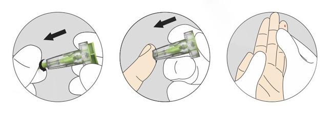 Top Button Safety Blood Lancet With Color Coding For Easier Identification