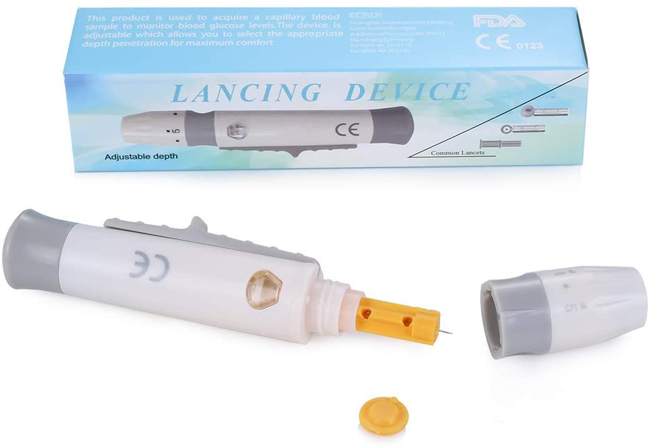 91mm Mini Blood Lancet Pen with Safety Ejector for Diabetes