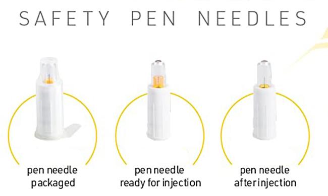 Safety Pen Needles 30G 8mm For Safe Insulin Injection