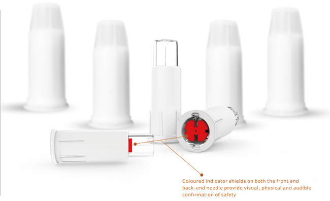 31G 5mm Retractable Safety Pen Needle With Dual Automatic Protective ...