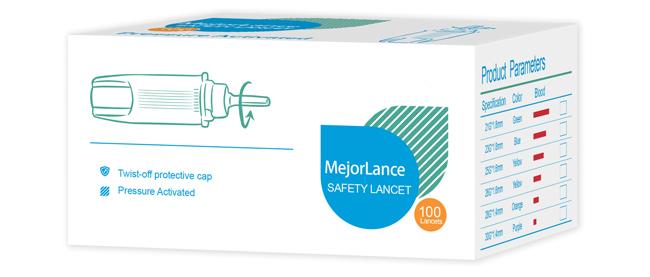 Convenient Blood Collection Safety Lancet with Surgical Blade 21G 2.2mm ...