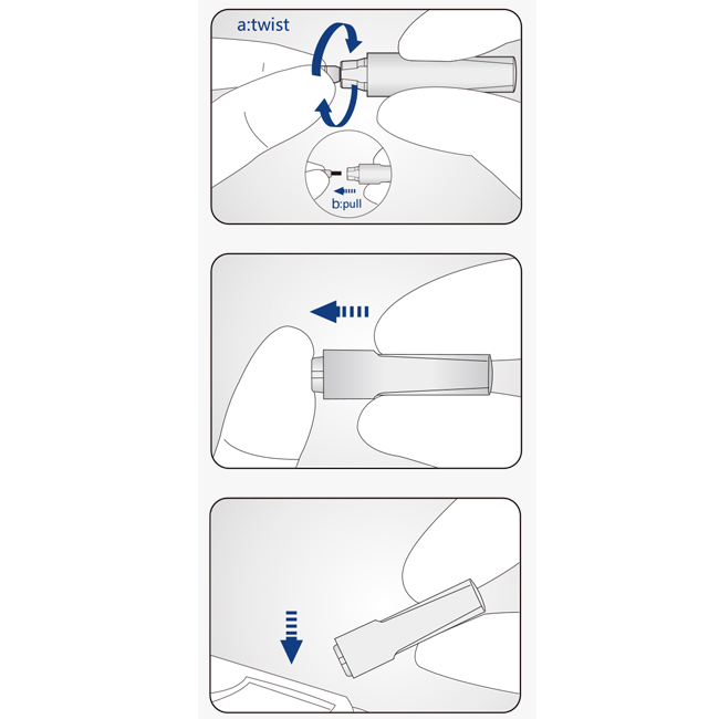 Preloaded Gentle Safety Lancet 21G 2.2mm For Comfortable Blood Testing