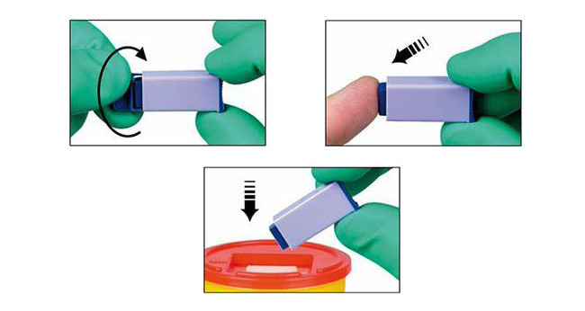 Auto Prick Blood Lancet 21G 2.8mm with Ultra Sharp Triple Bevel Needle