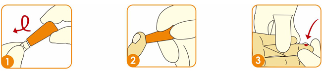 Automatic Blood Lancet Safe Capillary Blood Sampling Device 28G 1.8mm