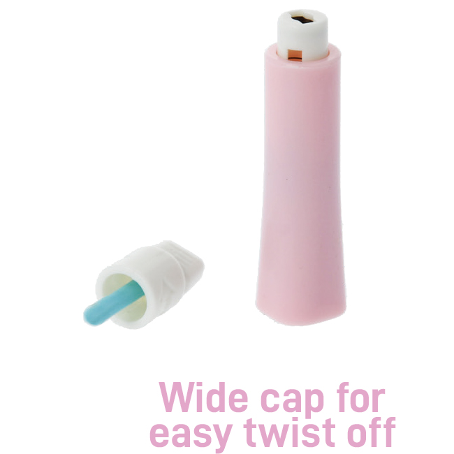 Retractable Lancet Device for Blood Glucose Testing 30G 1.5mm Pink