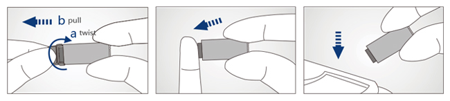 Auto Lancet Finger Pricking Device 26G 1.8mm For Blood Glucose Monitoring